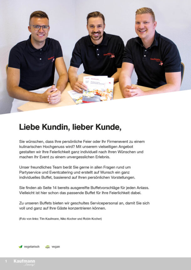 Party- und Plattenservice, Catering - Metzgerei Kaufmann GmbH